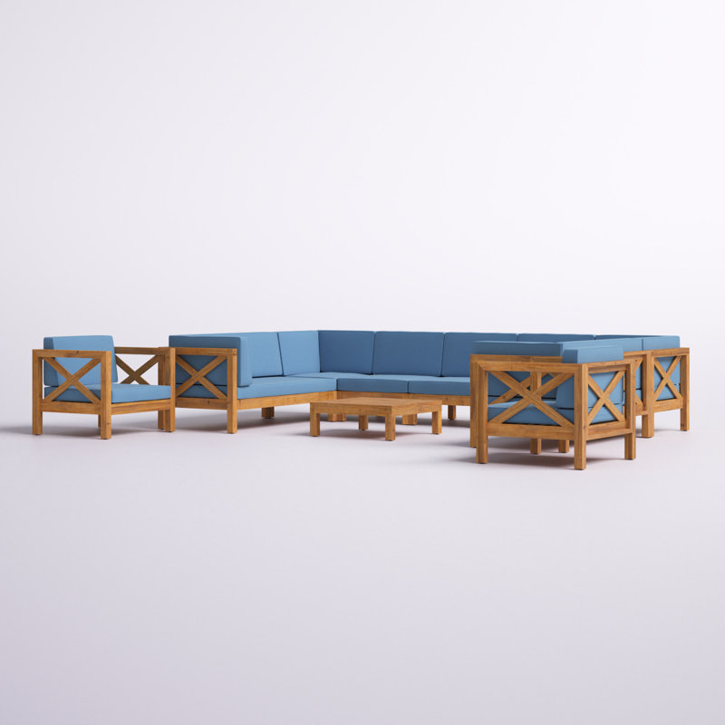 Beachcrest Home™ Brungardt 10 Piece Sectional Seating Group Beachcrest Home™ Brungardt 10 Piece Sectional Seating Group